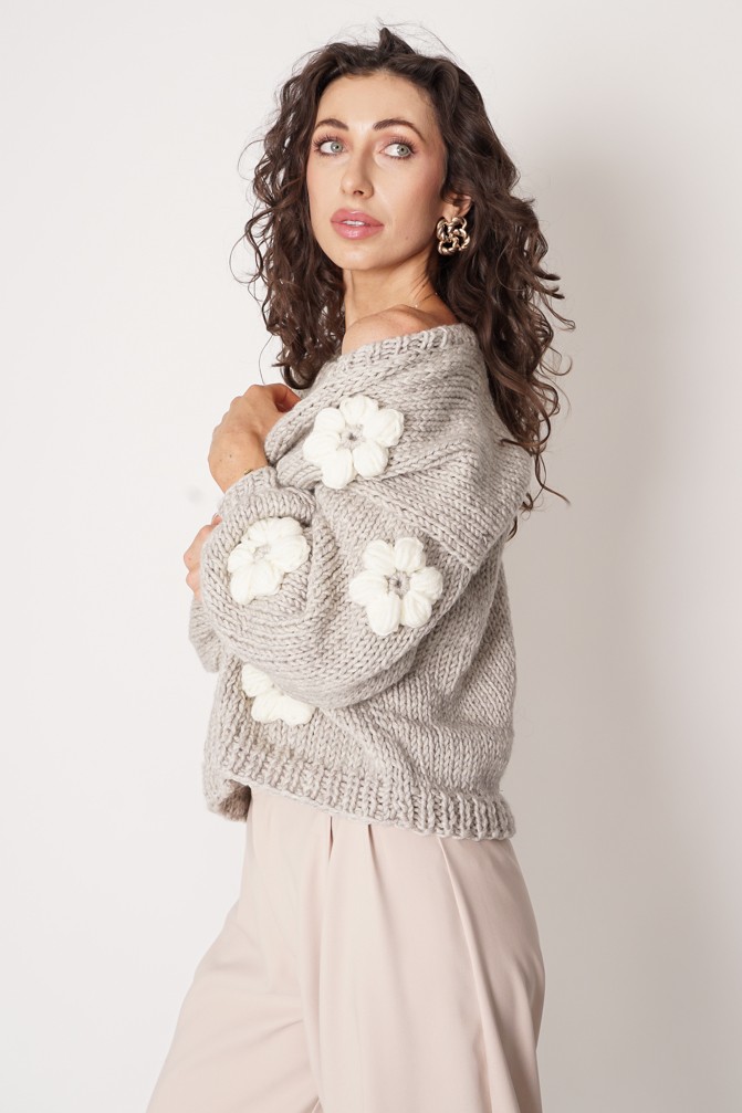 Sweter HAND MADE Flower